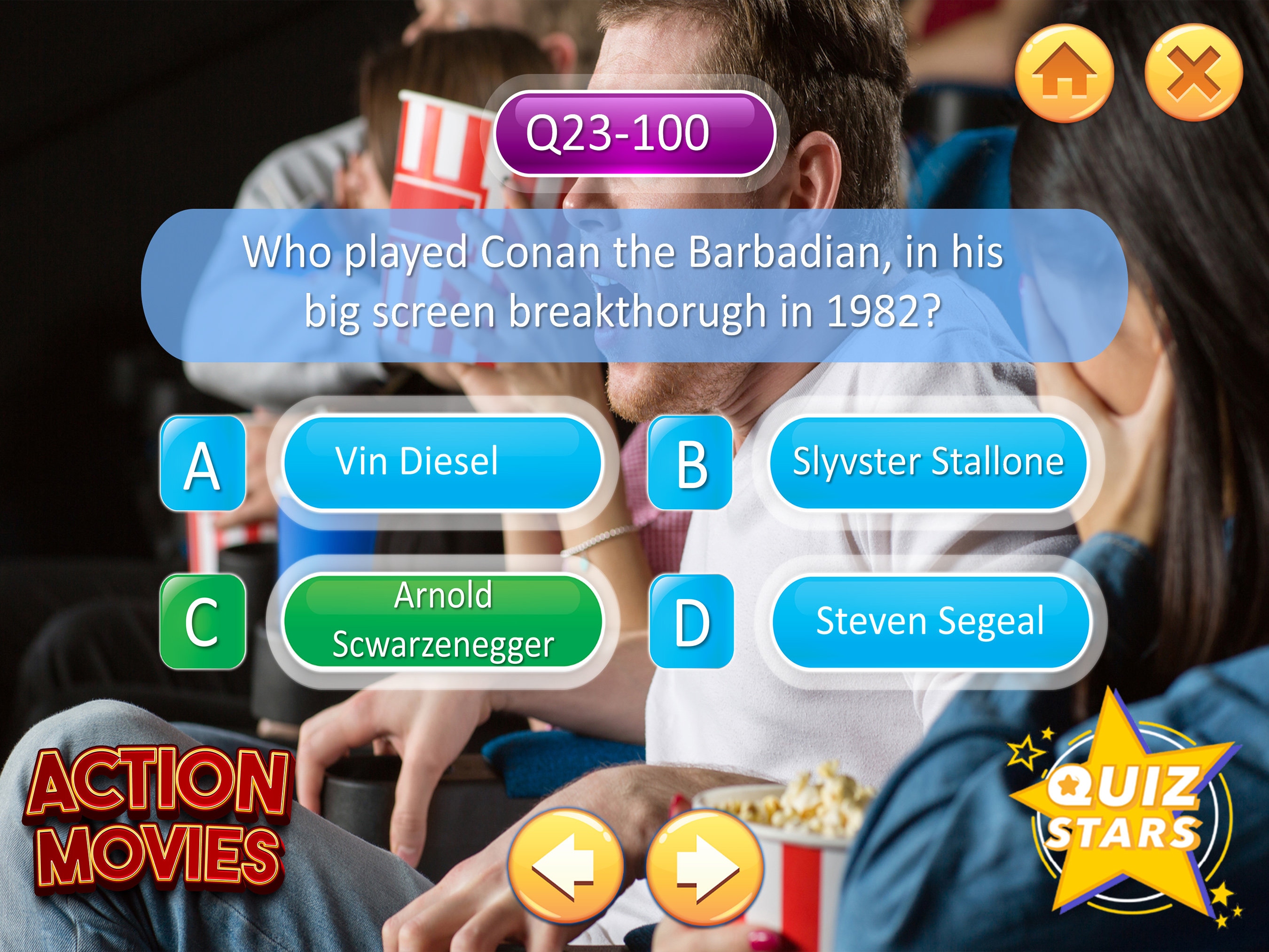 Our Action Movie Quiz is a Fun Trivia Game Perfect Gift for Movie/film ...