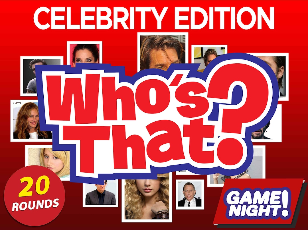 Who's That Celebrity Edition is a Fun Guess Who Game for Use With Power ...