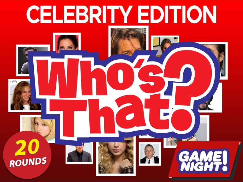 Celebrity Guess Who Powerpoint Game (digital Download) - Etsy