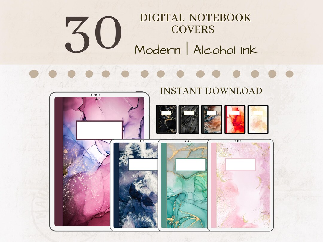 Digital Notebook Covers | Notebook Cover | Goodnotes Cover | Planner ...