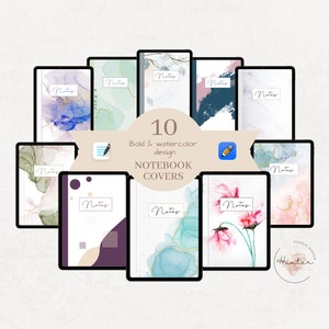 Modern Digital Notebook Covers | Digital Covers | Goodnotes Notebook ...