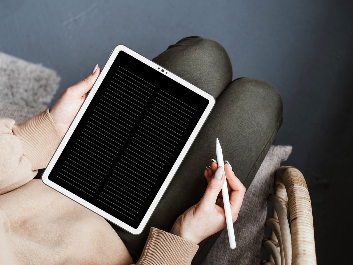 Black Paper Templates Black Goodnotes Templates Black Notability ...