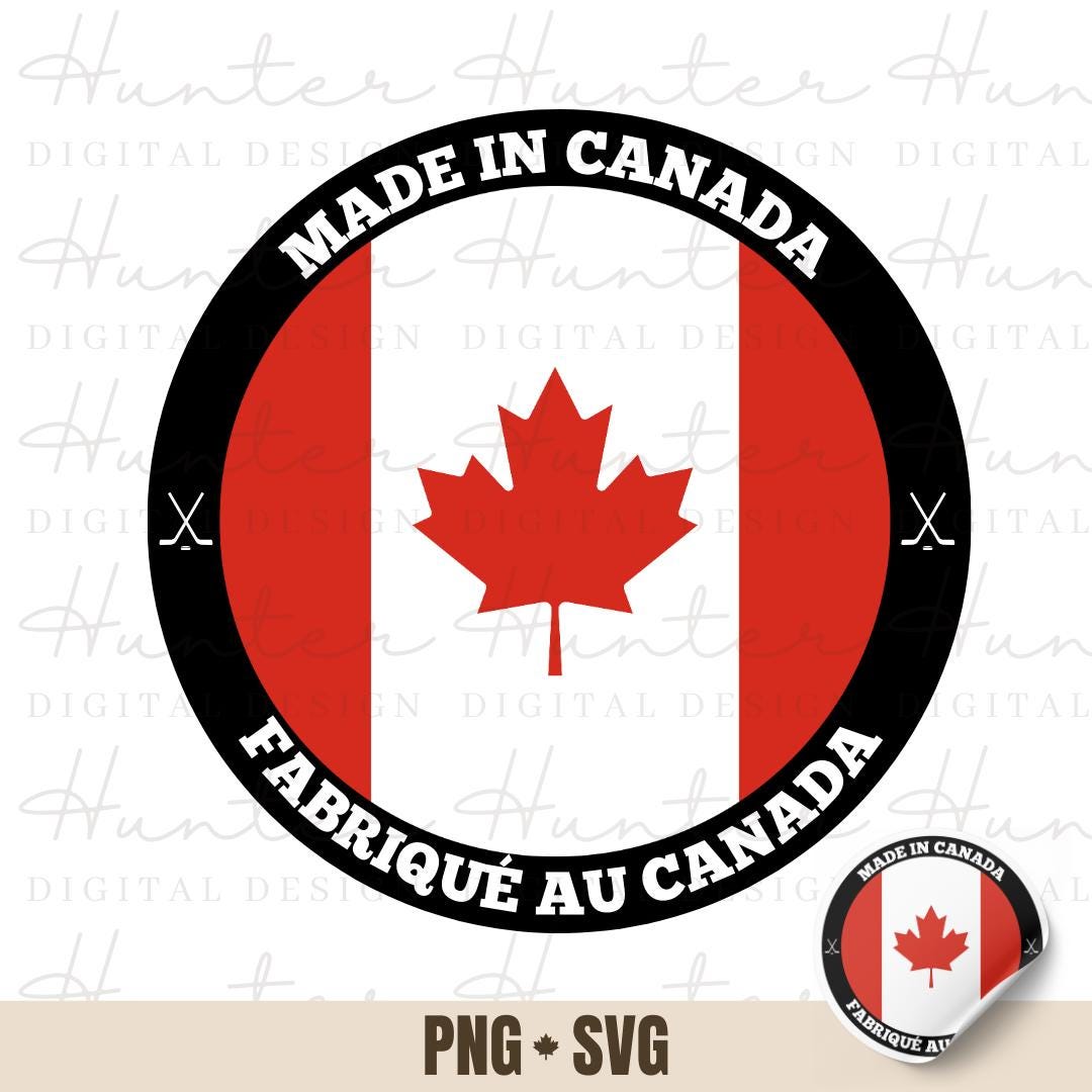 Made in Canada Svg Png Sticker | Canada Sticker Label | Canadian Maple ...