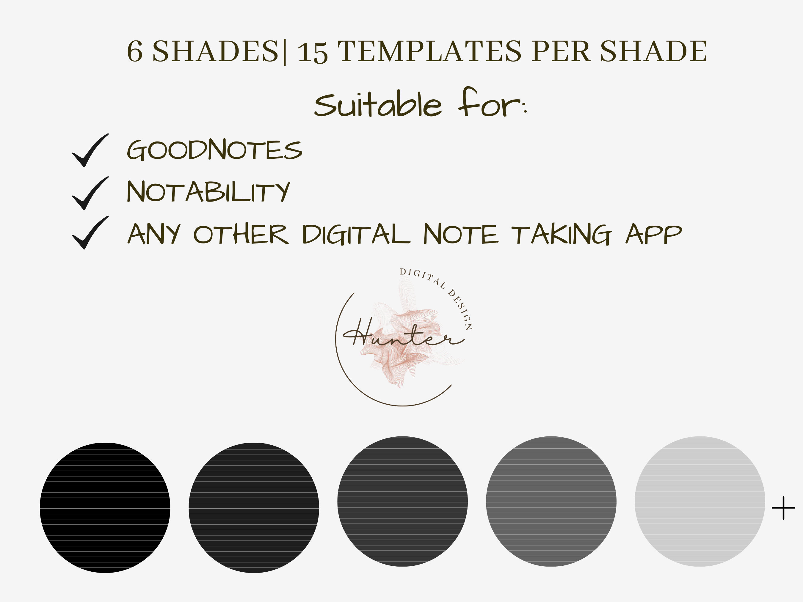 Black Paper Templates Black Goodnotes Templates Black Notability ...