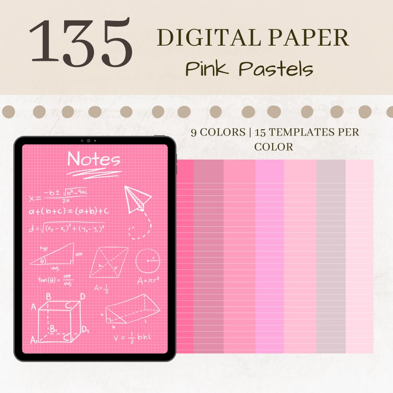 Digital Notebook Paper - Etsy