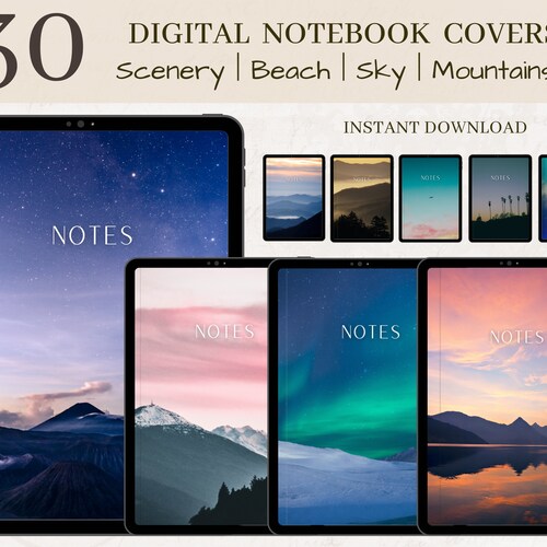 12 Digital Notebook Covers for Goodnotes Notability Macbook - Etsy