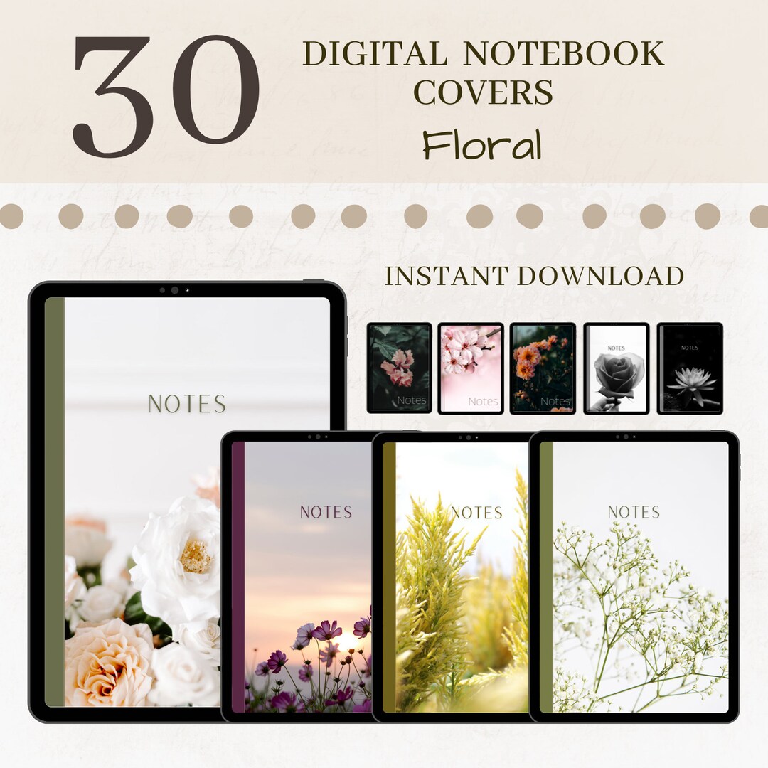 Digital Notebook Covers Instant Download scenery Goodnotes Cover ...