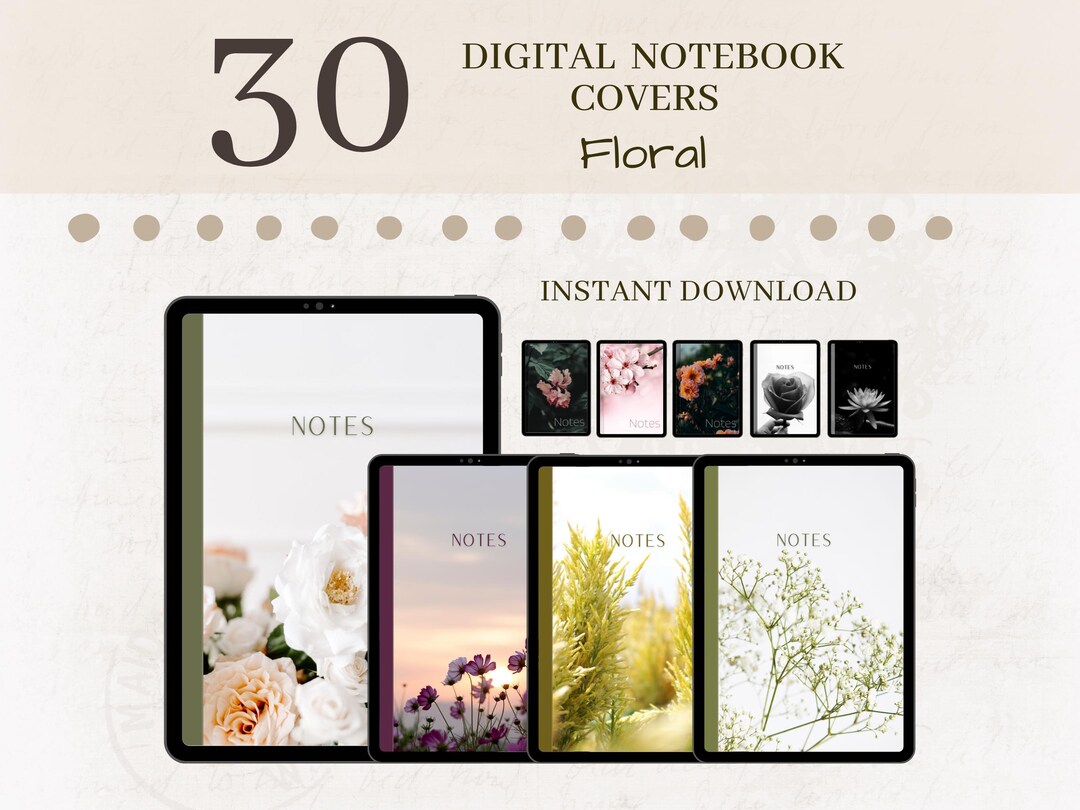 Digital Notebook Covers | Instant Download |scenery | Goodnotes Cover ...