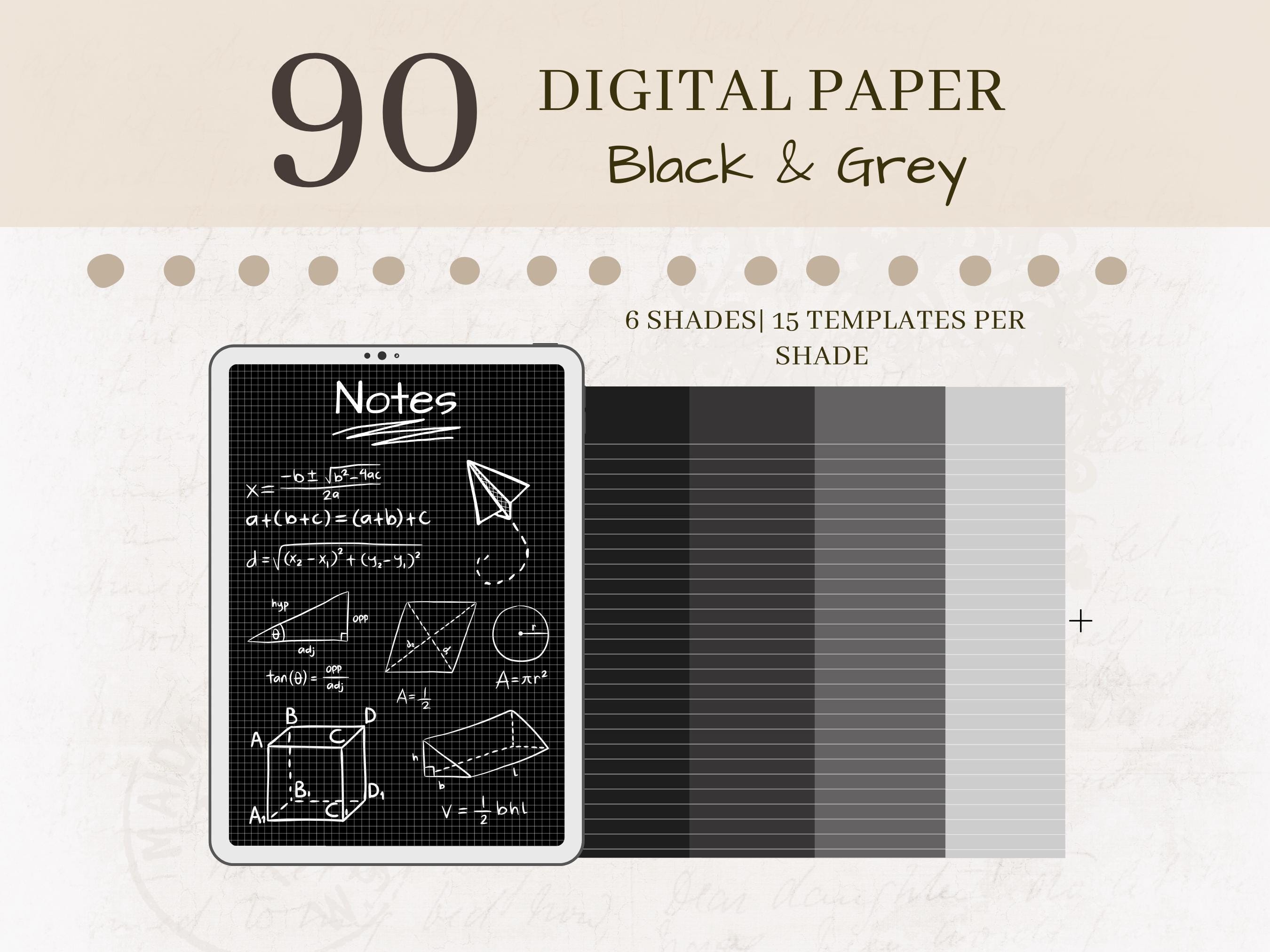 Black Paper Templates | Goodnotes Black Paper | Black Notability ...
