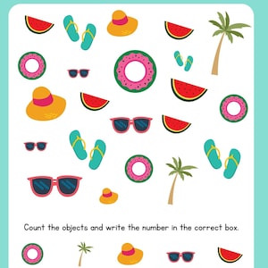 50 Page Maths Busy Book Printable Toddler Activities Preschool ...