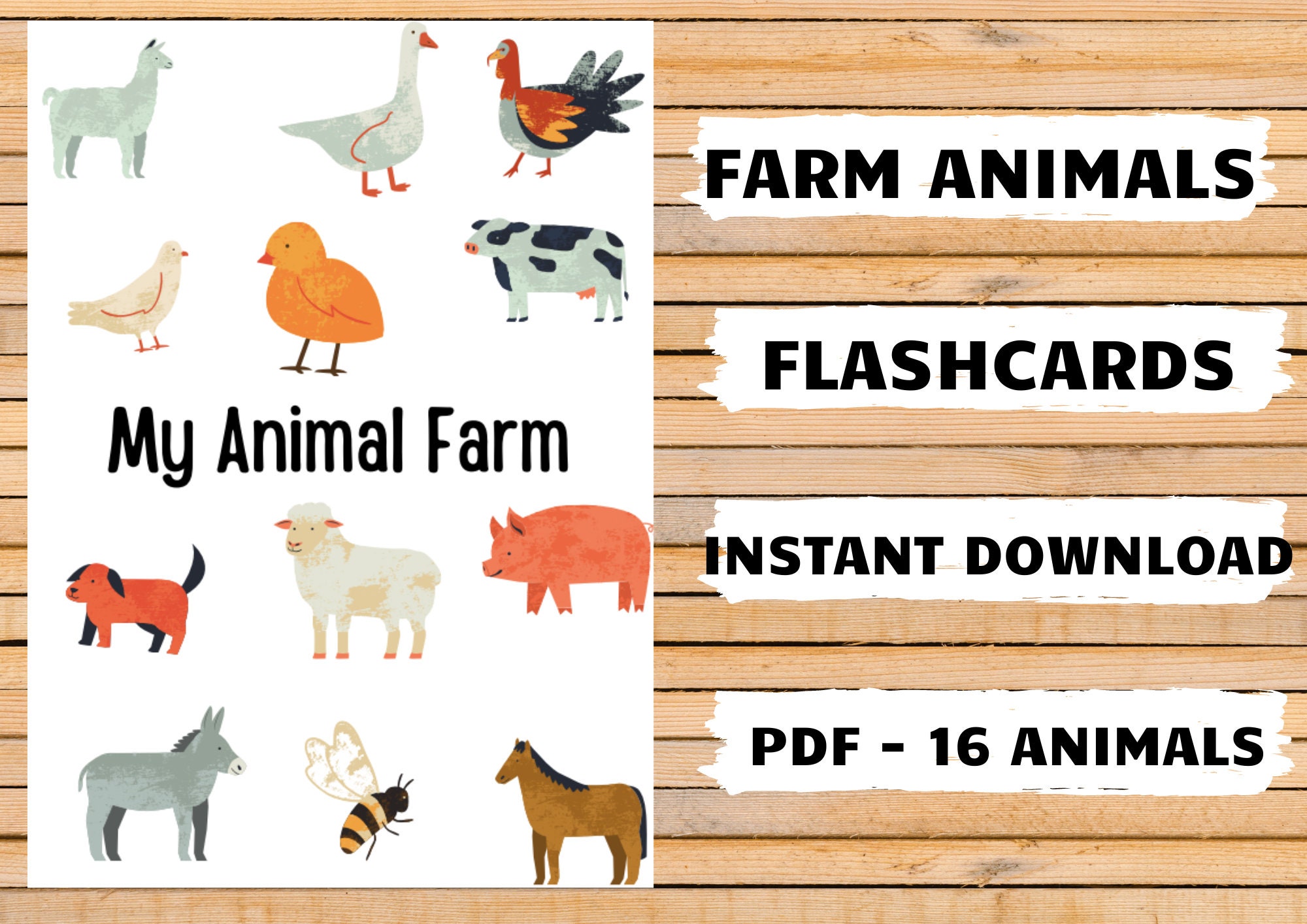 Montessori and Waldorf Learning Farm Animal, Kindergarten Preschool ...