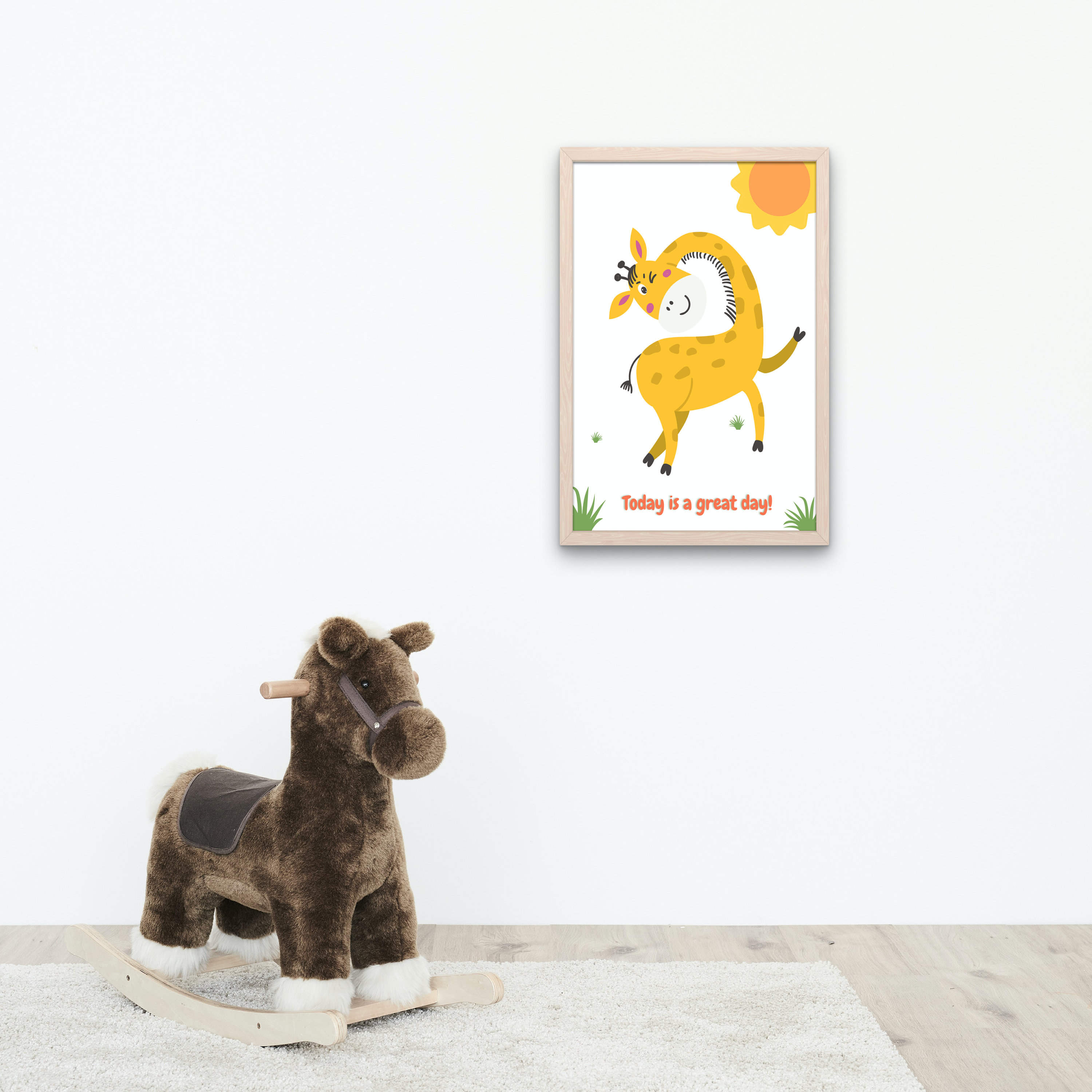 Giraffe Positive Quote, Printable, Digital Print, Nursery Art, Bedroom ...