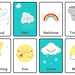 16 Weather Flashcards, Preschool Weather Flash Cards, Toddler ...