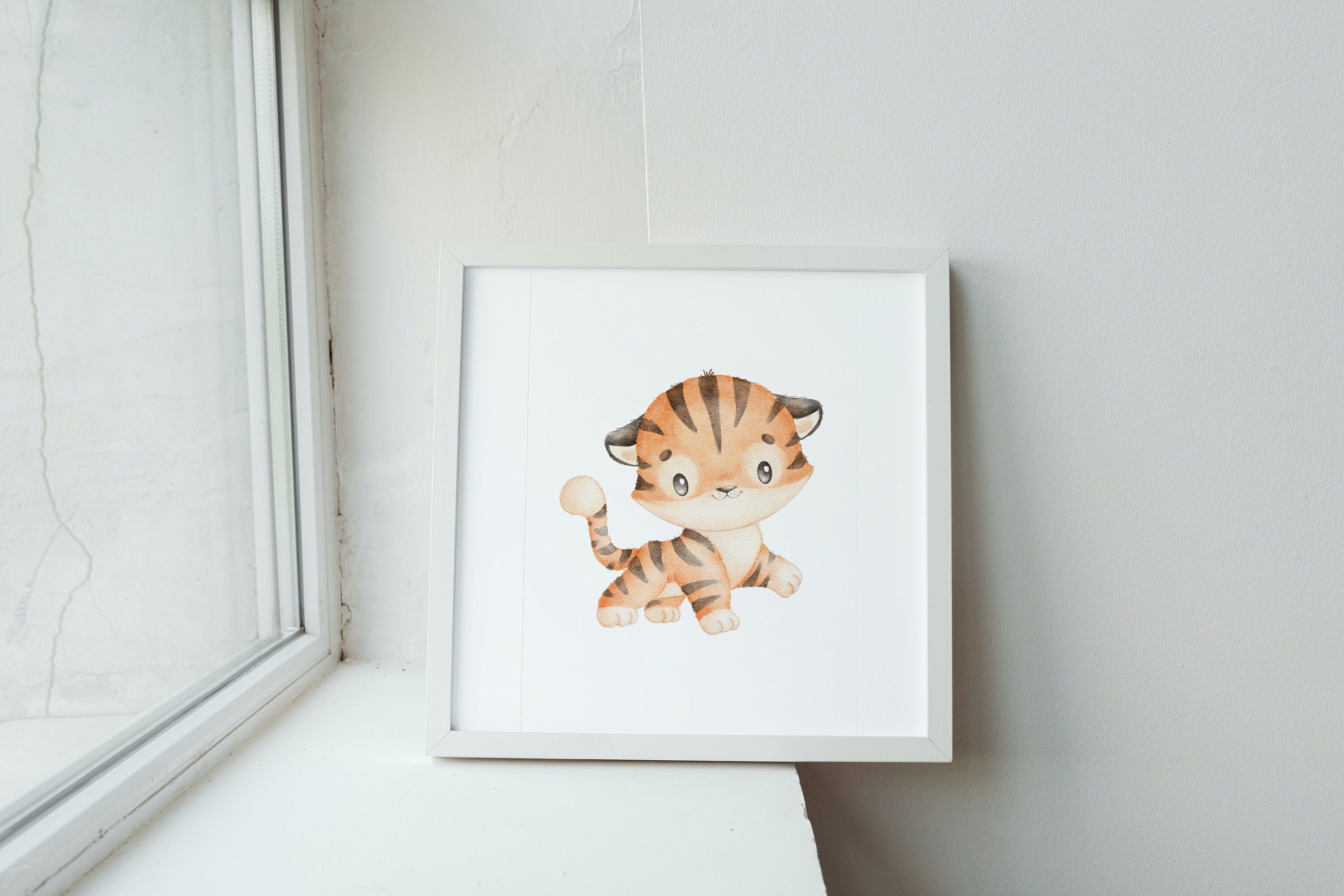 Print Wall Art With Cute Cat Design for Kids Room as a Home Decor, Gift ...