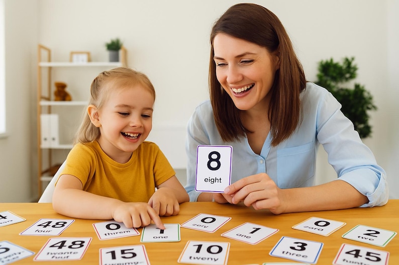 Numbers 1-100 Flashcards: Montessori Math Learning (PDF A4 Digital ...