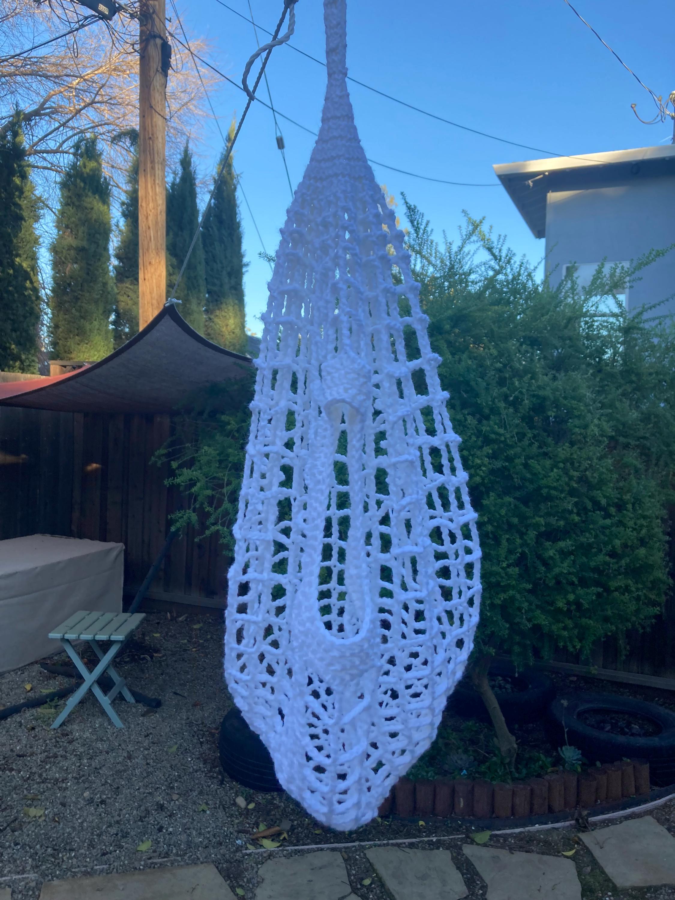 Crocheted Mesh Hanger - Etsy