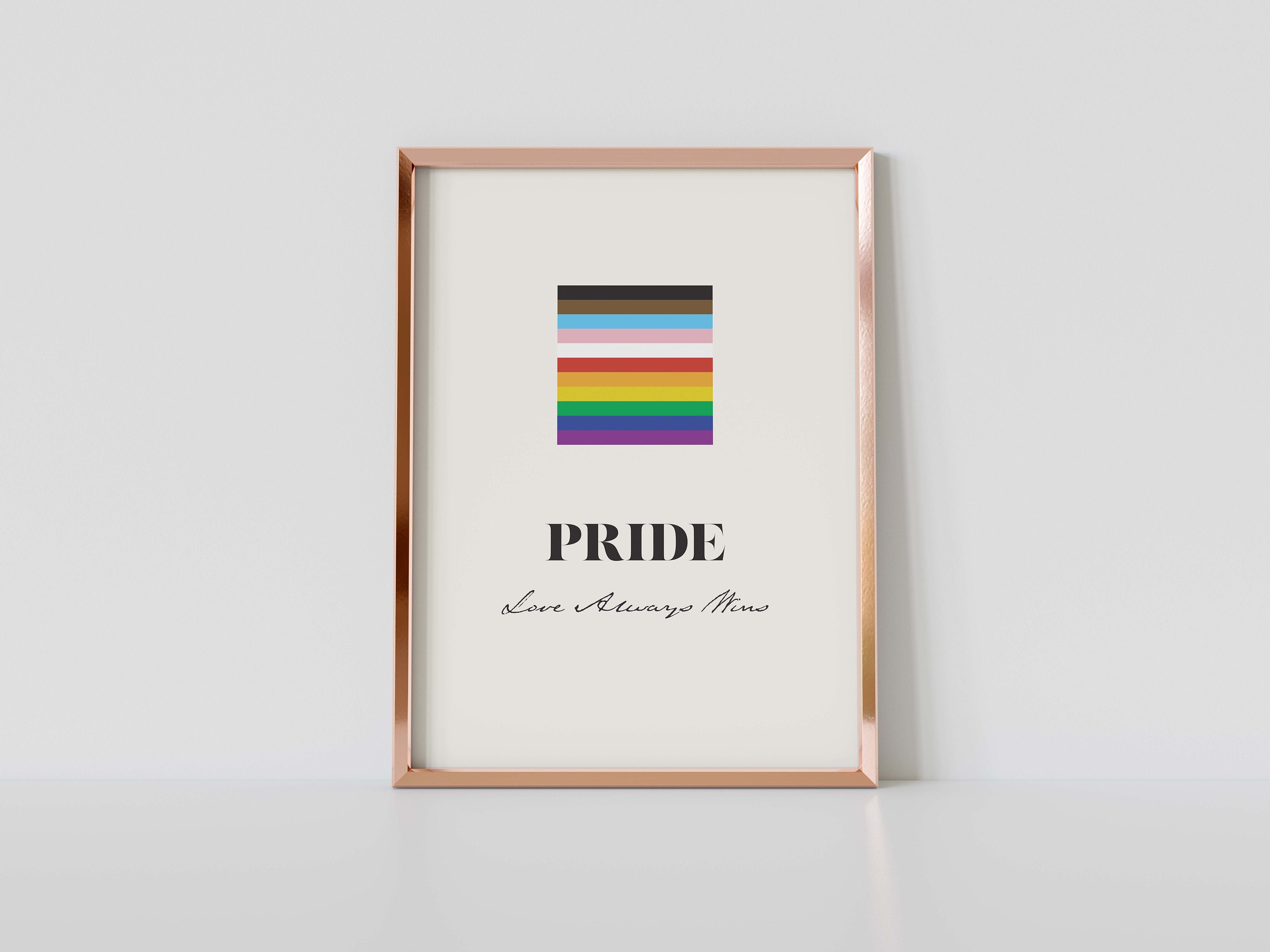 Pride Flag Wall Art, World Pride, Pride Home Decor, LGBTQ Gift, Digital ...