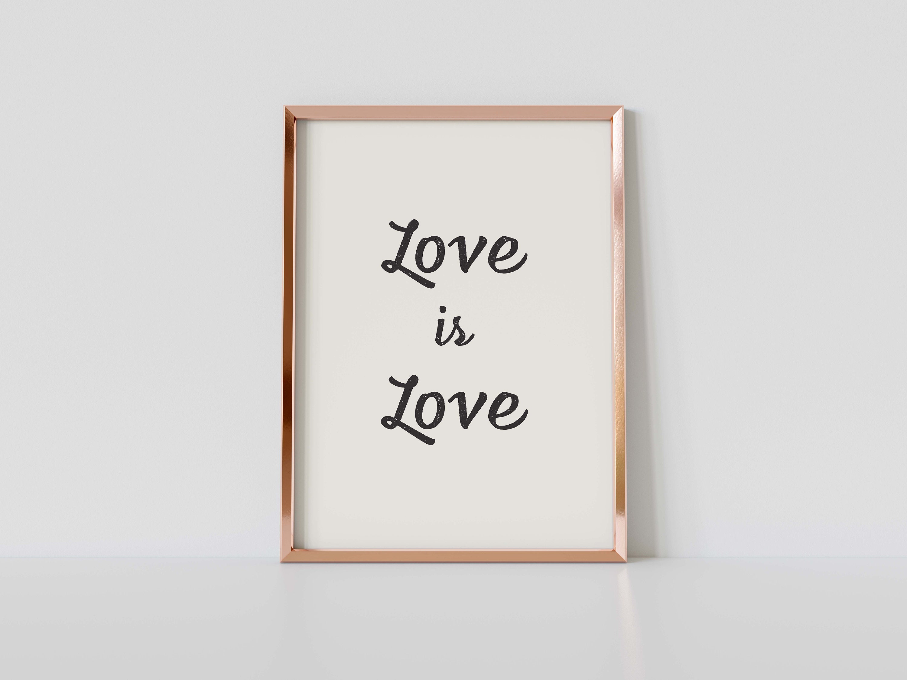 Love is Love Sign Subtle Pride Wall Art World Pride Pride - Etsy