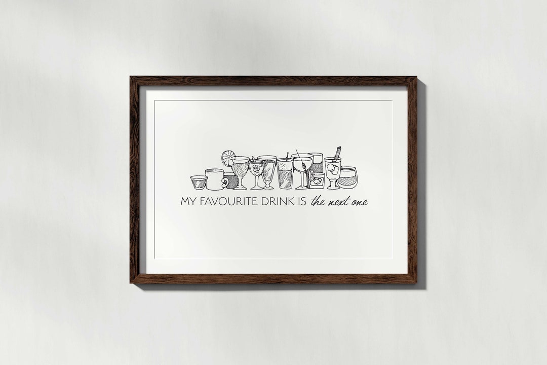 Bar Cart Art, Bar Cart Decor, Bar Cart Accessories, Bar Sign, Digital ...