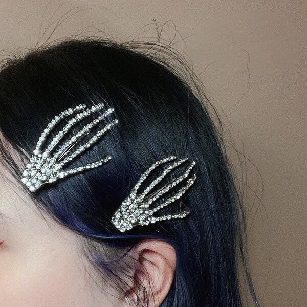 Skull Hair Clips - Etsy