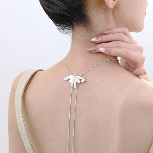 Sterling Silver Insect Necklace - Etsy
