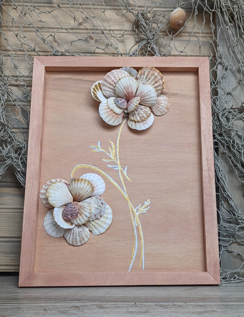Scalloped Shell Wildflowers - Etsy