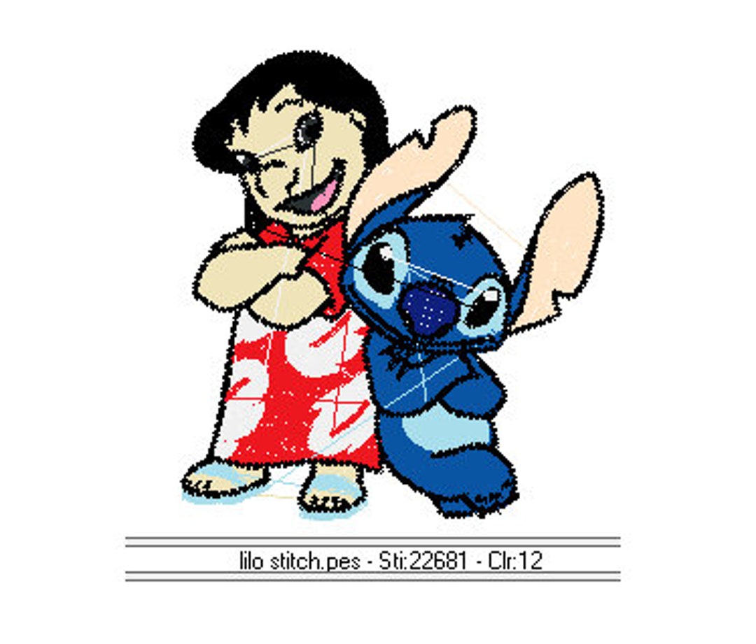 Lilo and Stitch Embroidery Design - Etsy