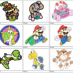 44 Super Mario Embroidery Designs - Etsy