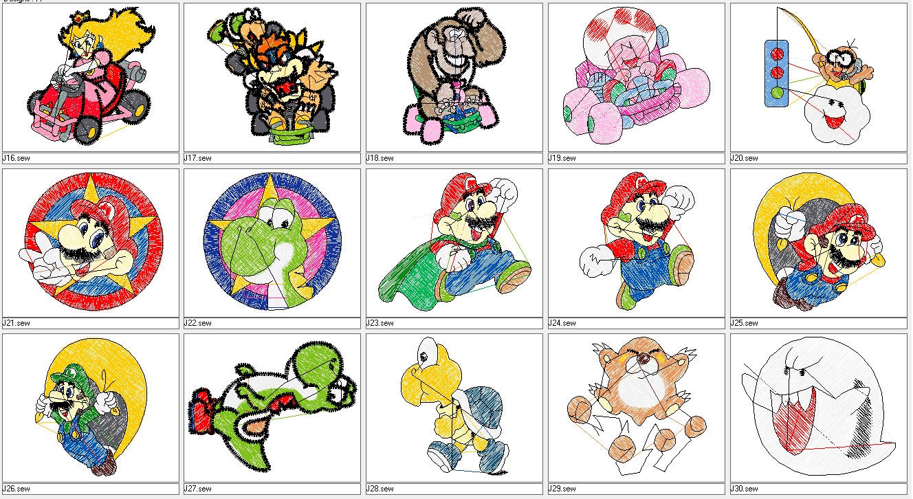 44 Super Mario Embroidery Designs - Etsy Australia
