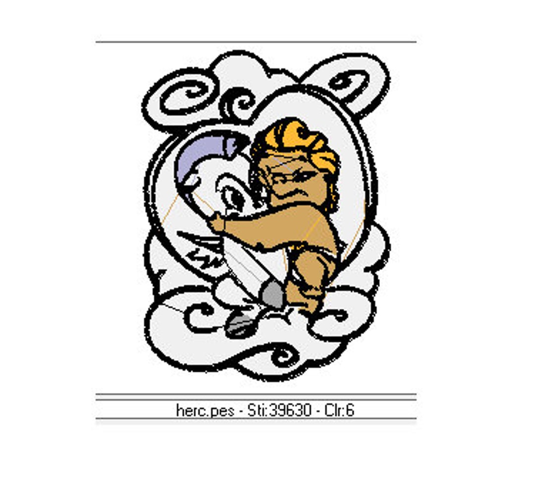 Large Hercules Embroidery Design PES, HUS, JEF and More - Etsy