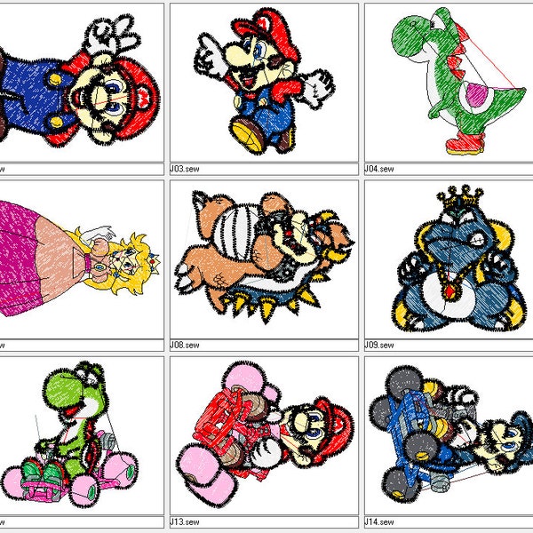 Super Mario Embroidery Design - Etsy