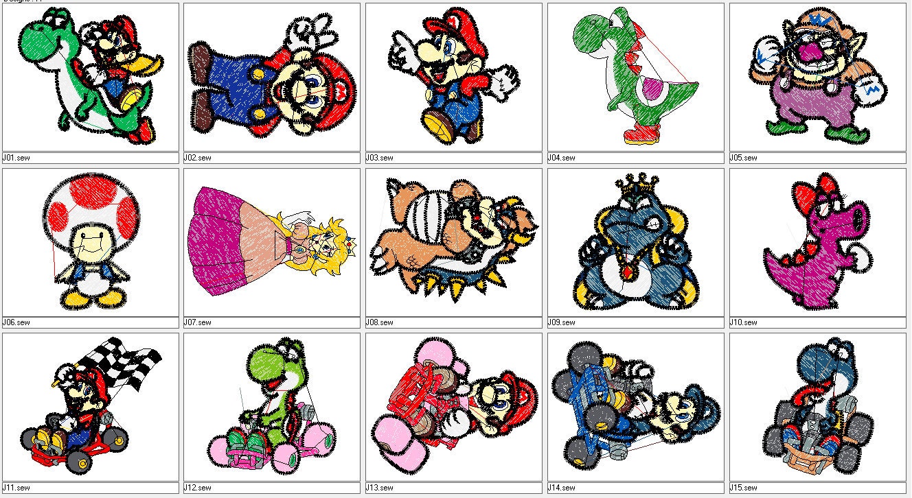 44 Super Mario Embroidery Designs - Etsy Australia