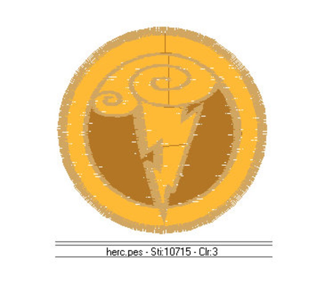 Hercules Medallion Embroidery Design PES, JEF, HUS and More - Etsy