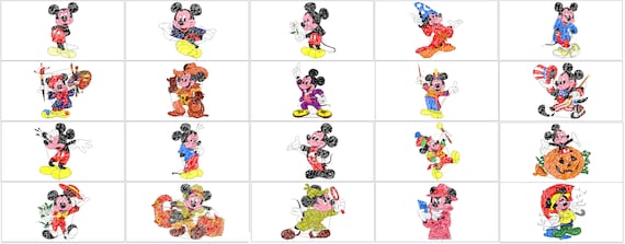 Mickey Mouse Embroidery Designs - Etsy