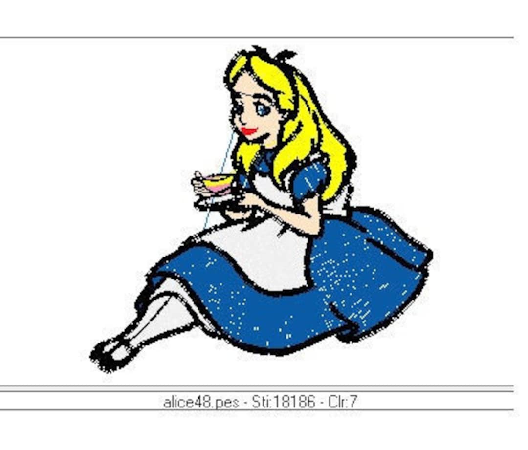 Alice Embroidery Design PES, JEF, HUS and More - Etsy