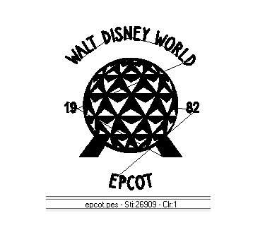 Epcot Embroidery Design PES, JEF, HUS and More - Etsy