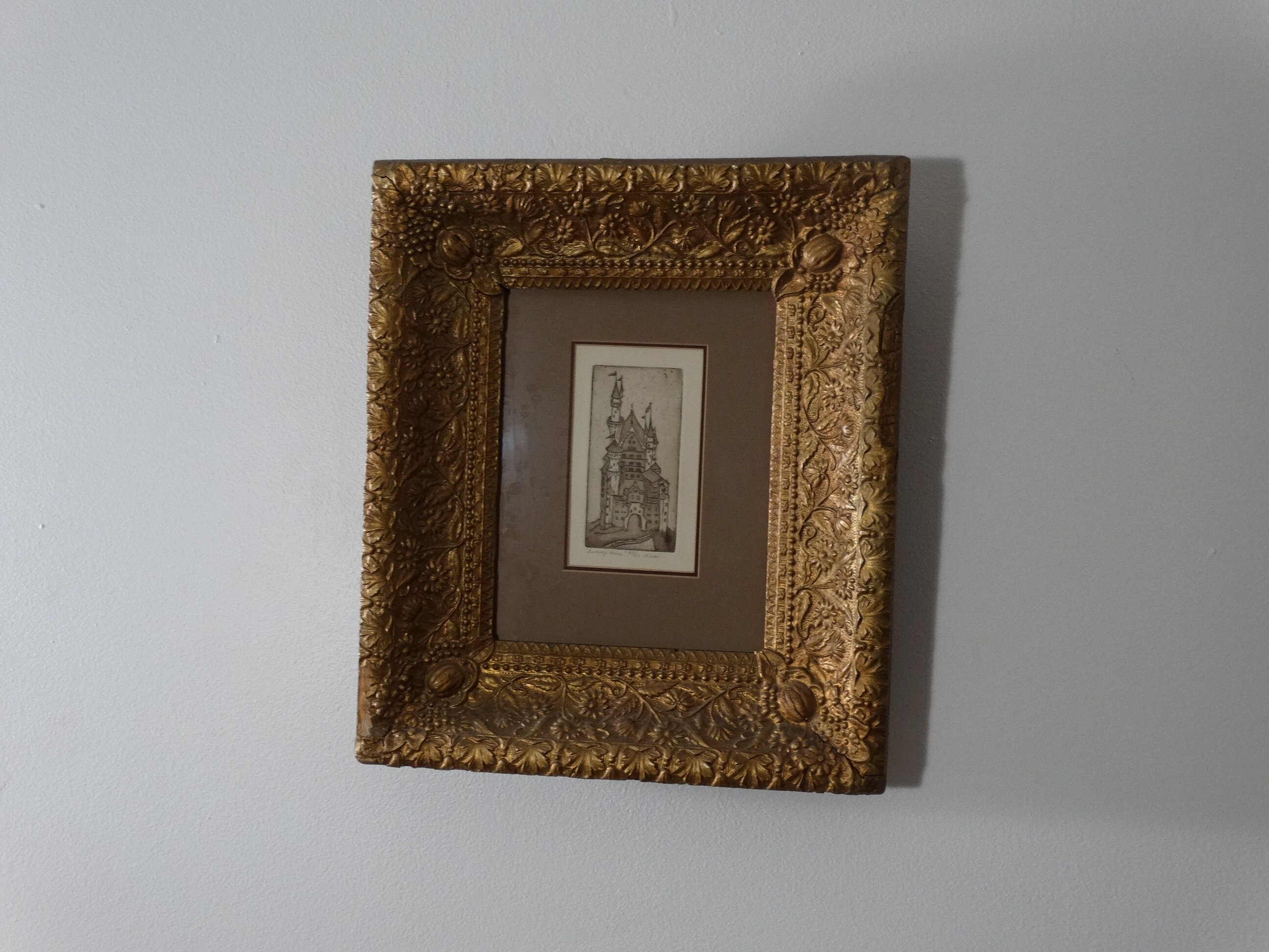 Original Print in an Ornate Gold Frame - Etsy