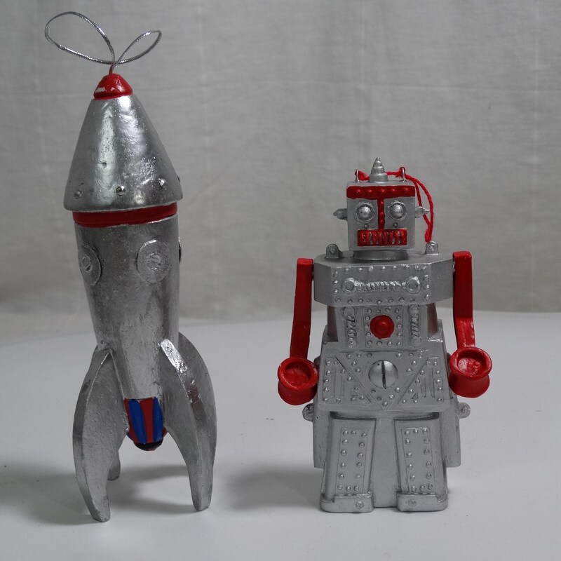 Robot Ornament - Etsy