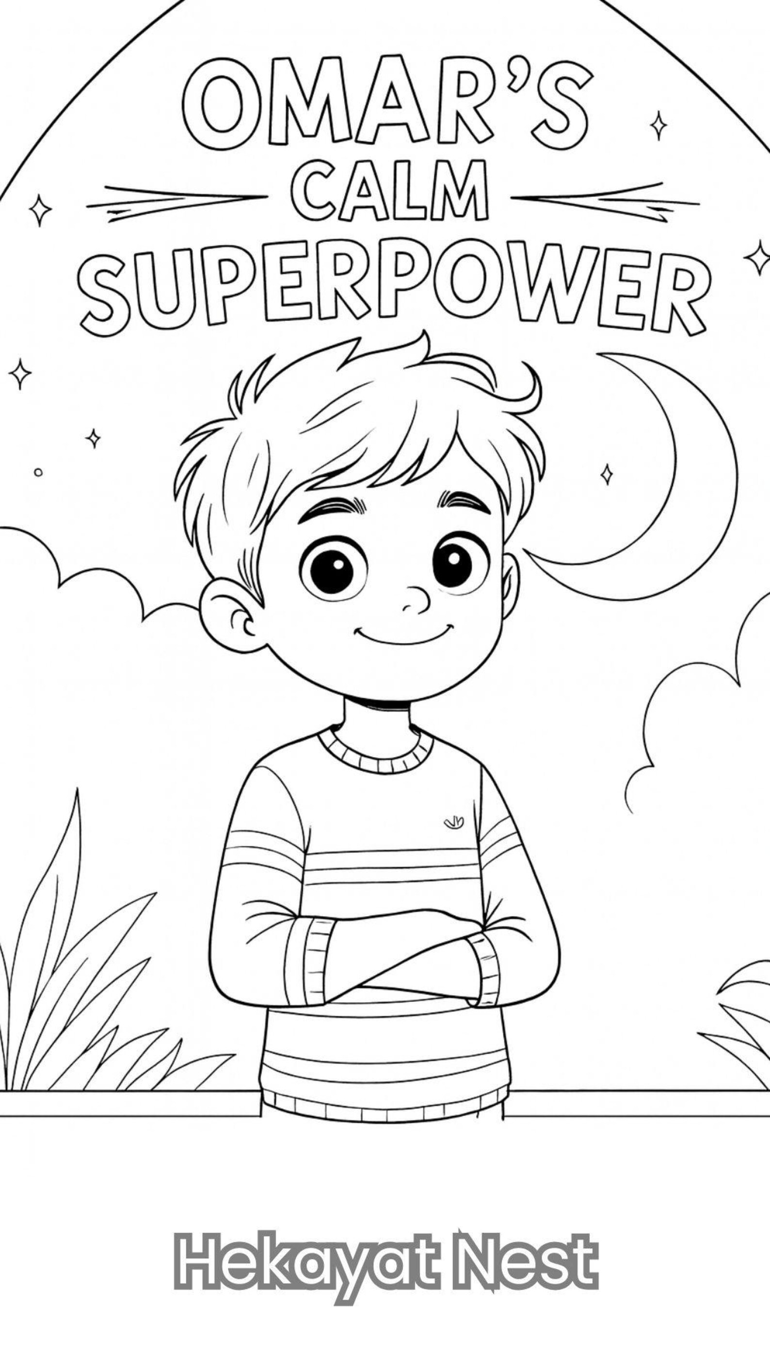Printable Islamic Storybook for Kids | Omar’s Calm Superpower ...
