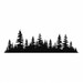 Treeline Svg Instant Download - 8 Skyline Silhouettes of a Line of Pine ...