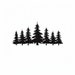 Treeline Svg Instant Download - 8 Skyline Silhouettes of a Line of Pine ...