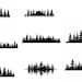 Treeline Svg Instant Download - 8 Skyline Silhouettes of a Line of Pine ...