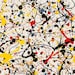 Jackson Pollock-style Tile Digital Download Jpg Single Tile and a 3x3 9 ...
