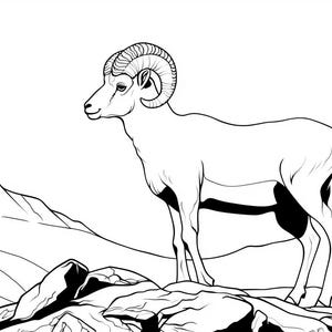 Dall Sheep Svg Jpg and Png Silhouettes for Laser CNC Cricut T-shirts ...