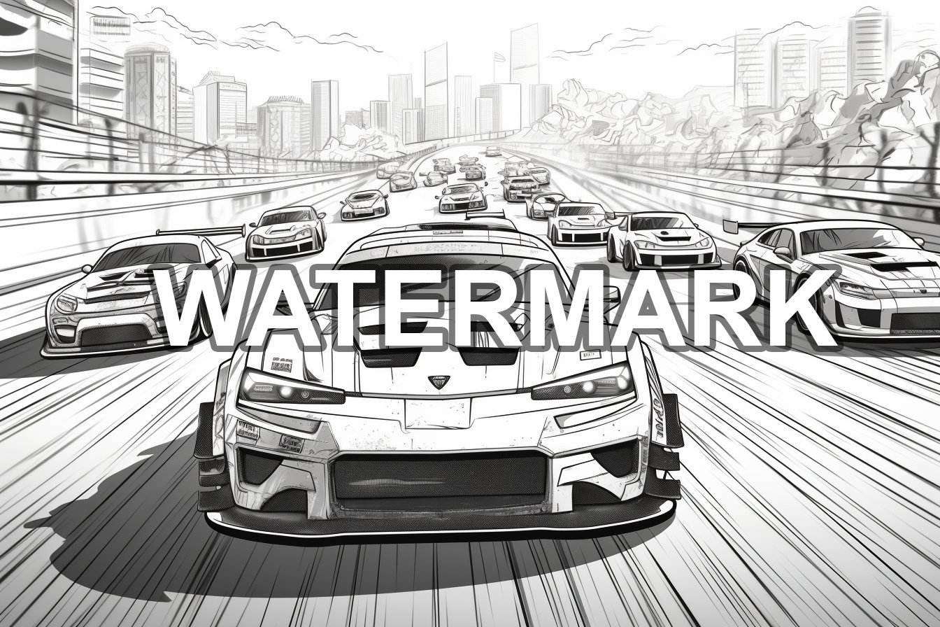 Race Cars Coloring Book - 47 Pages of Speed and Excitement! - for ...