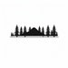 Treeline Svg Instant Download - 8 Skyline Silhouettes of a Line of Pine ...