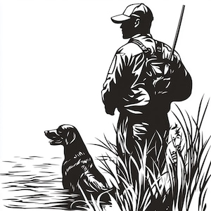 Hunting Labrador Dog SVG PNG Collection for Laser Cricut CNC T-shirts ...