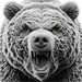 4 Fierce Grizzly Bear Face 3D STL and Depth Map Files Perfect for CNC ...