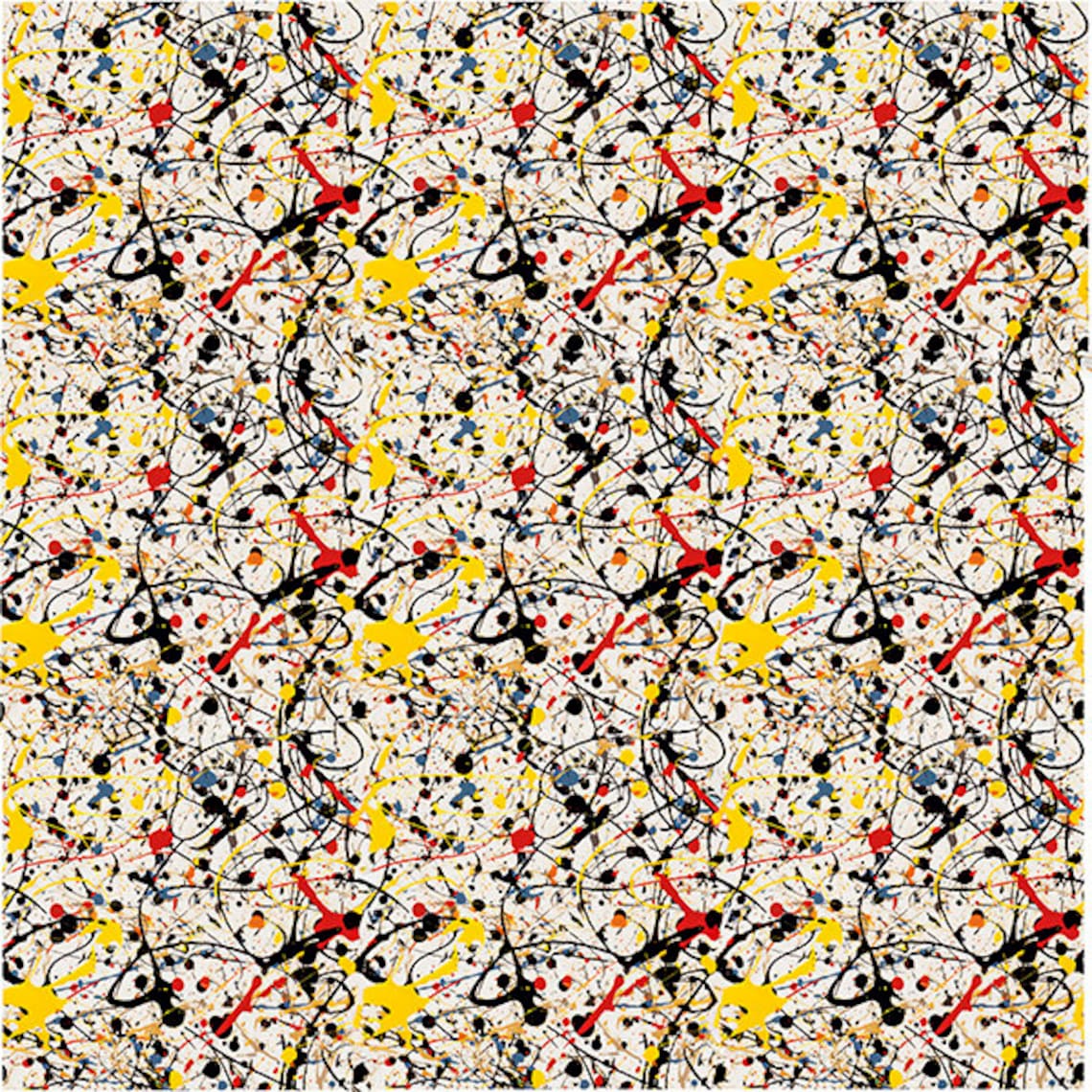 Jackson Pollock-style Tile - Digital Download Jpg - Single Tile and a ...