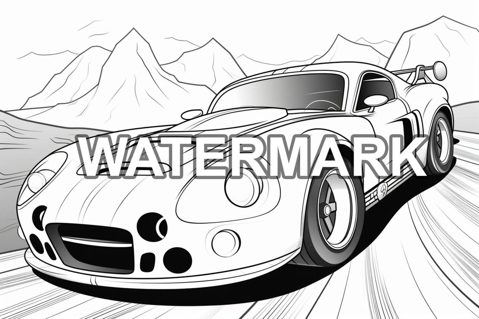 Race Cars Coloring Book 47 Pages of Speed and Excitement for Children ...